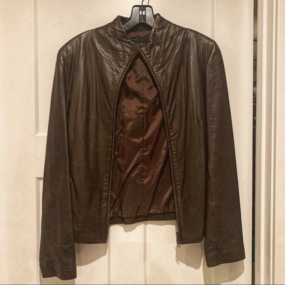 Express | Jackets & Coats | Vintage Genuine Leather Croc Embossed ...